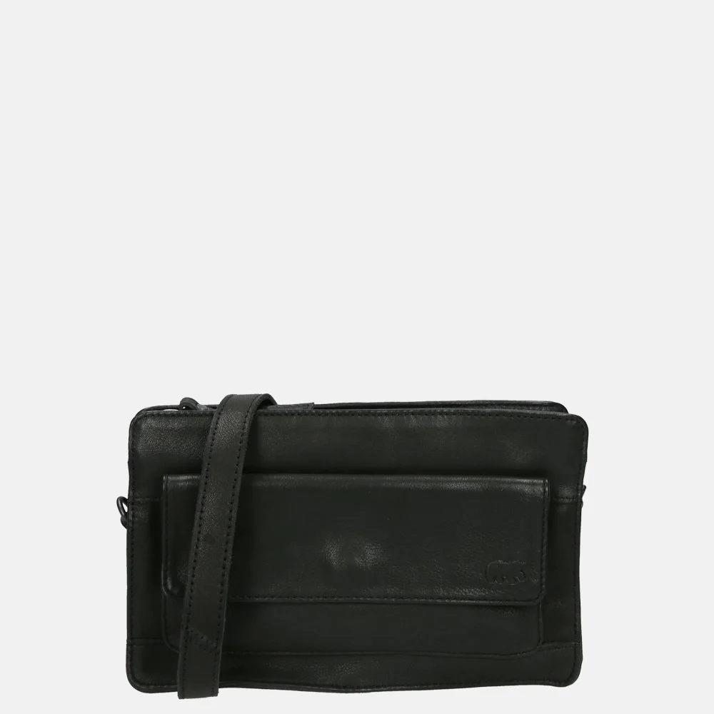 Bear Design crossbody tas black | 018603-Zwart