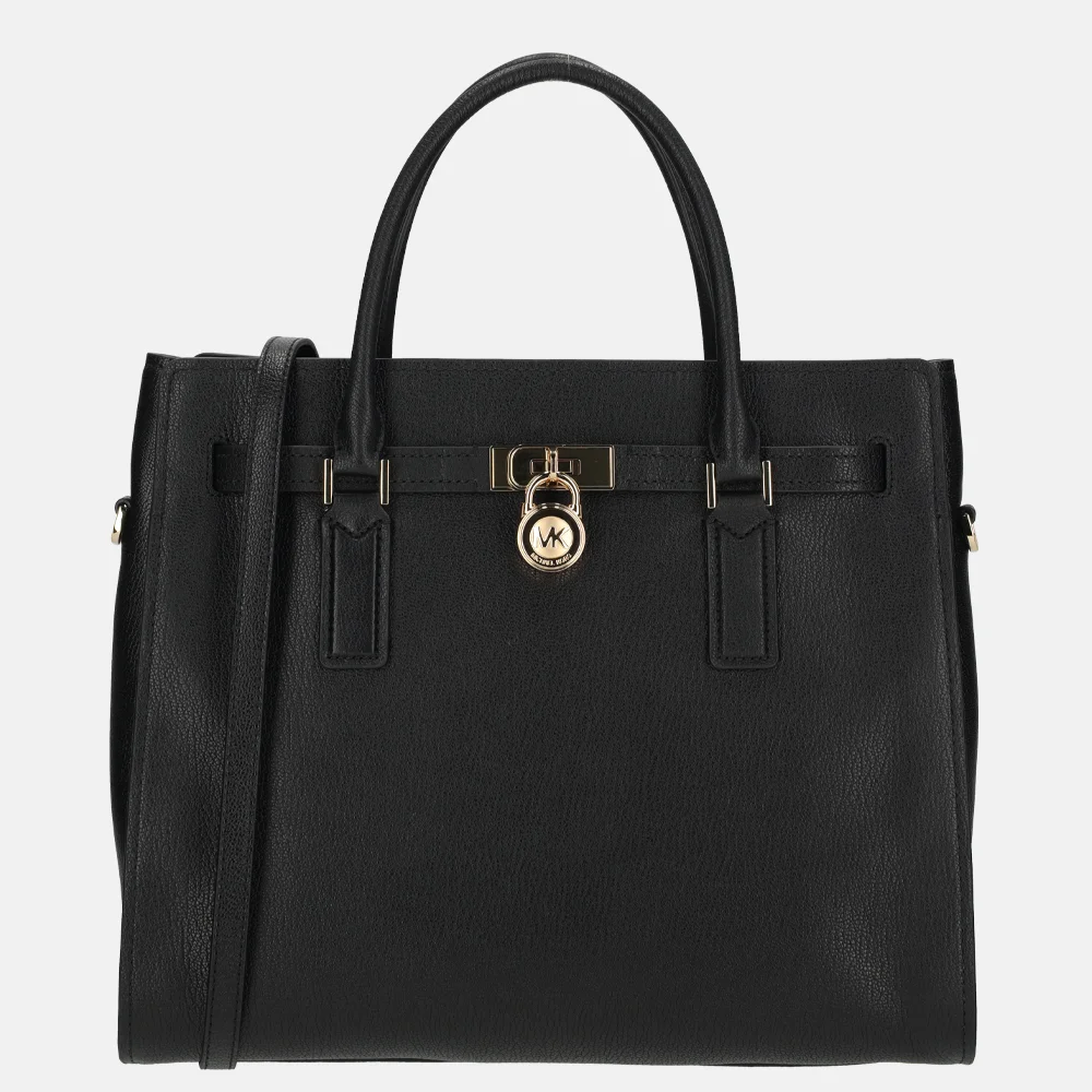 Michael Kors Hamilton handtas L black | 023907-Zwart