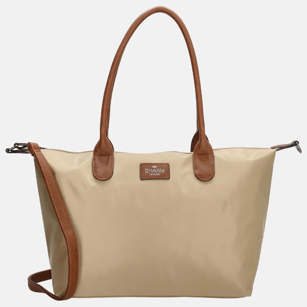 Charm London Buckingham shopper L zand | 021220-Beige