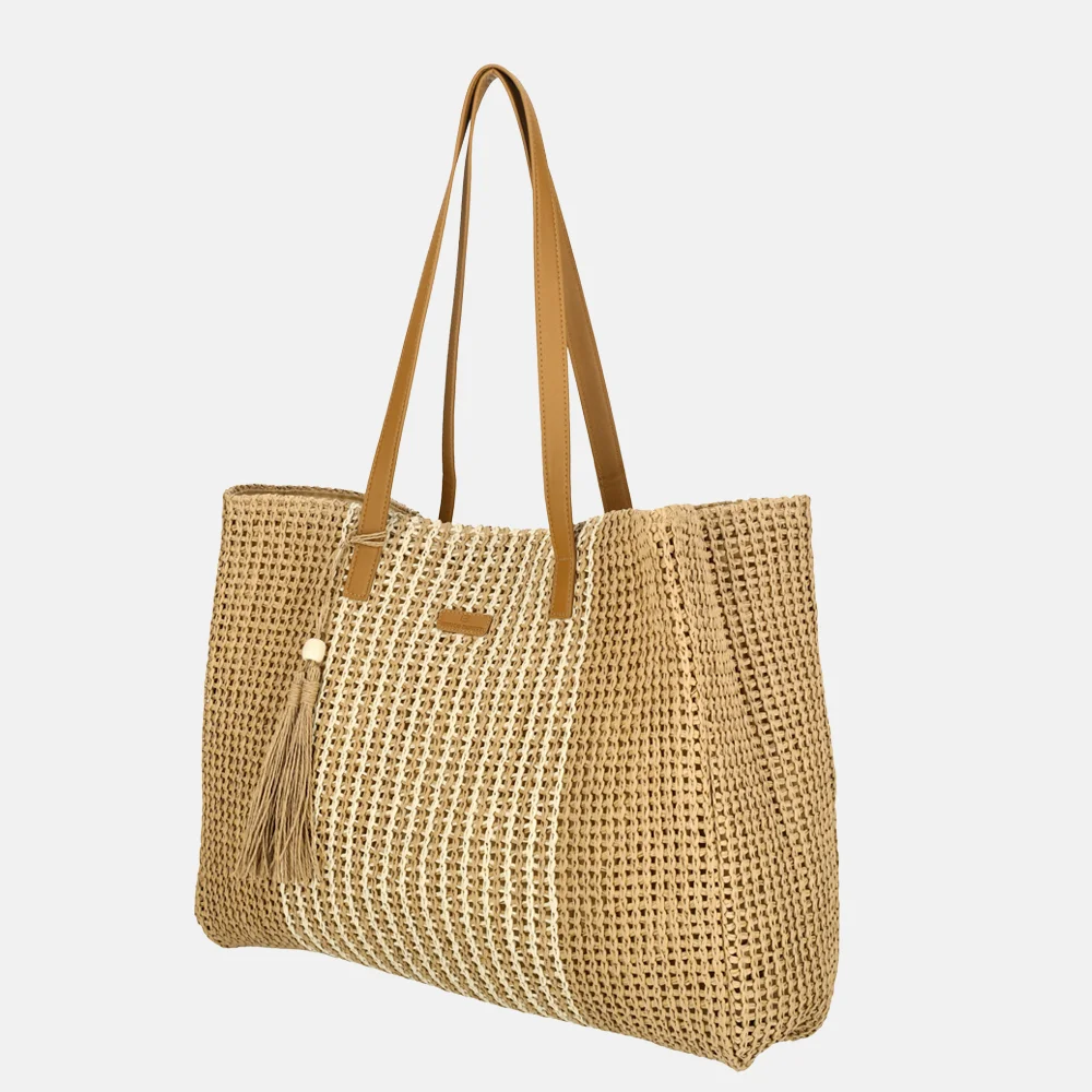 Enrico Benetti Capri shopper L beige | 026678-Beige