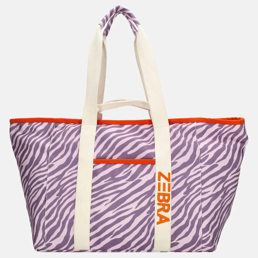 Zebra Trends Elise strandtas lilac zebra | 022409-Lila