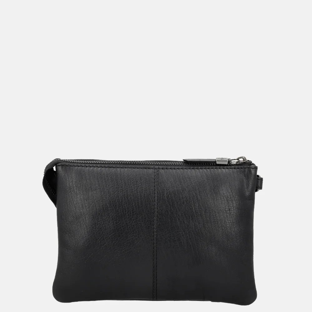 Hide & Stitches Porto crossbody tas black | 001541-Zwart