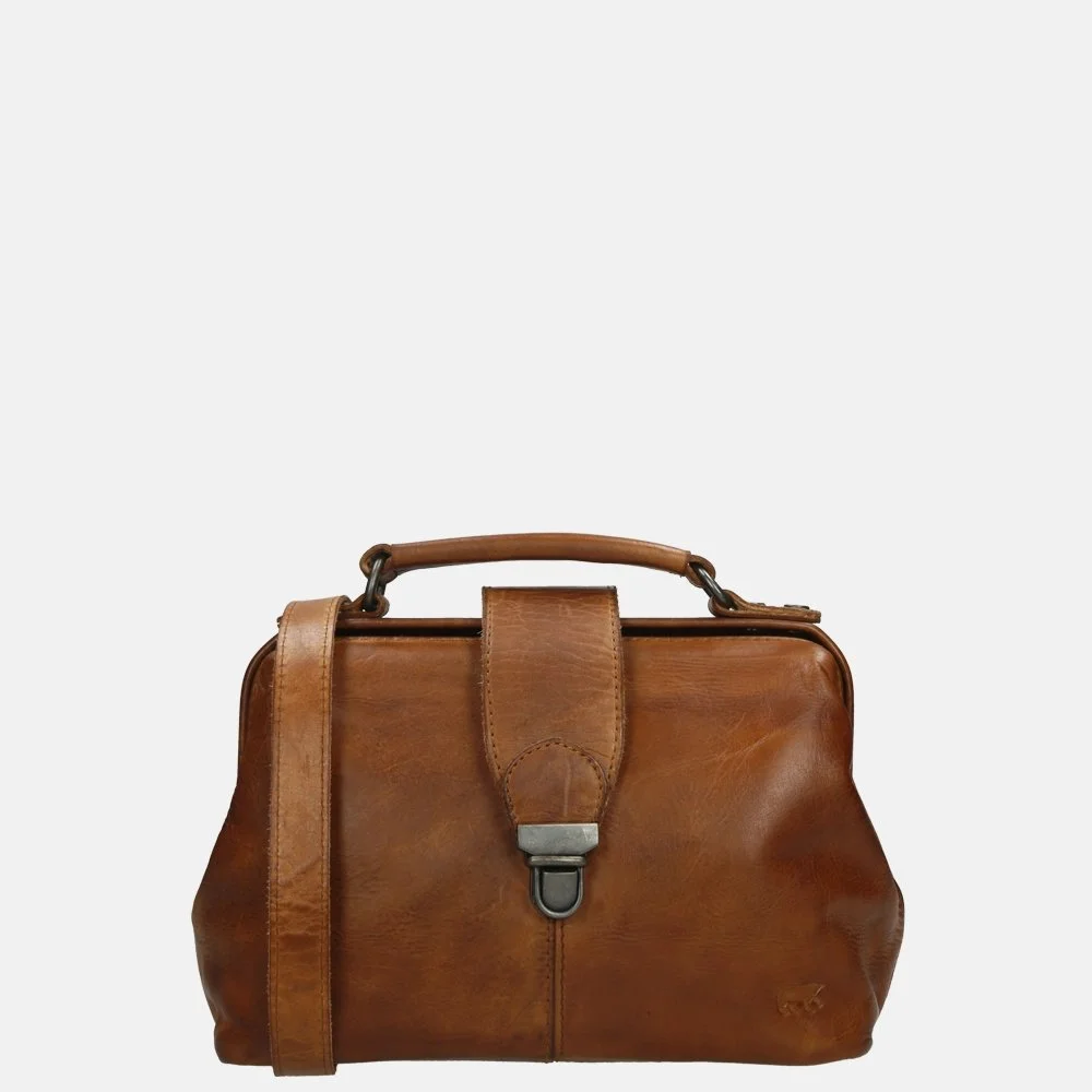 Bear Design crossbody tas S cognac | 018220-Cognac