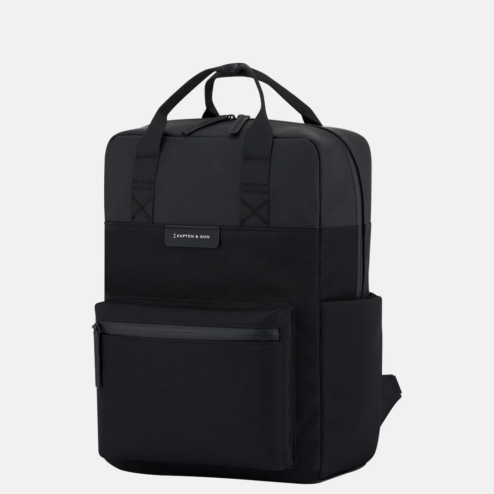 Kapten & Son Bergen Pro rugzak all black | 020575-Zwart