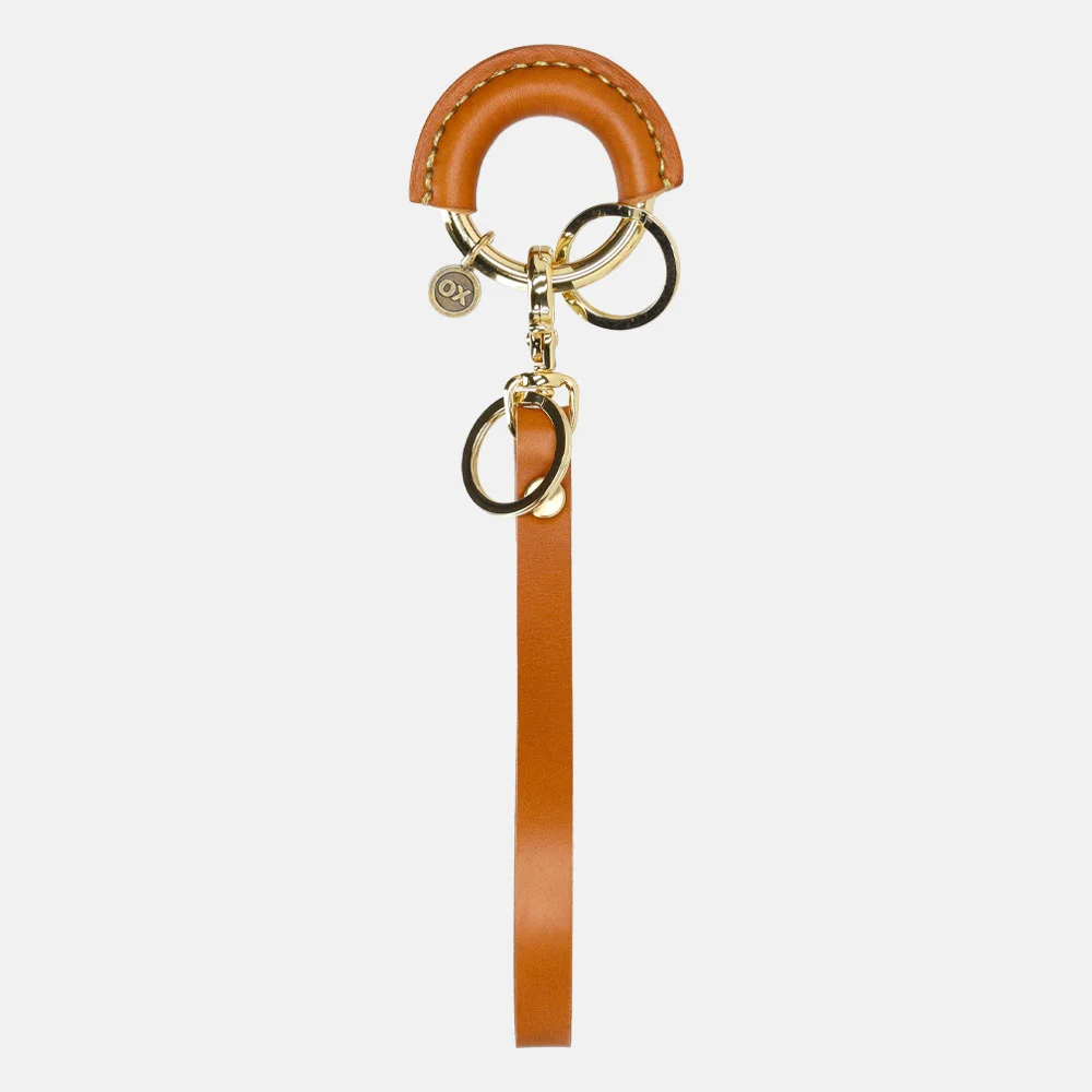 OX Originals Festive sleutelhanger cognac/warm gold | 022940-Cognac