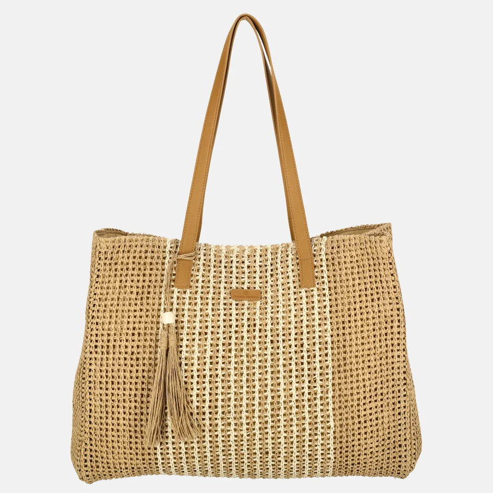 Enrico Benetti Capri shopper L beige | 026678-Beige