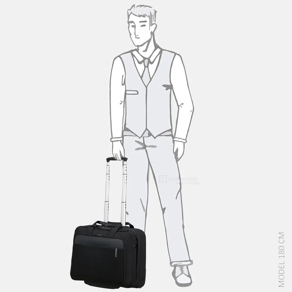 Samsonite Evosight business trolley 17 inch black | 022799-Zwart
