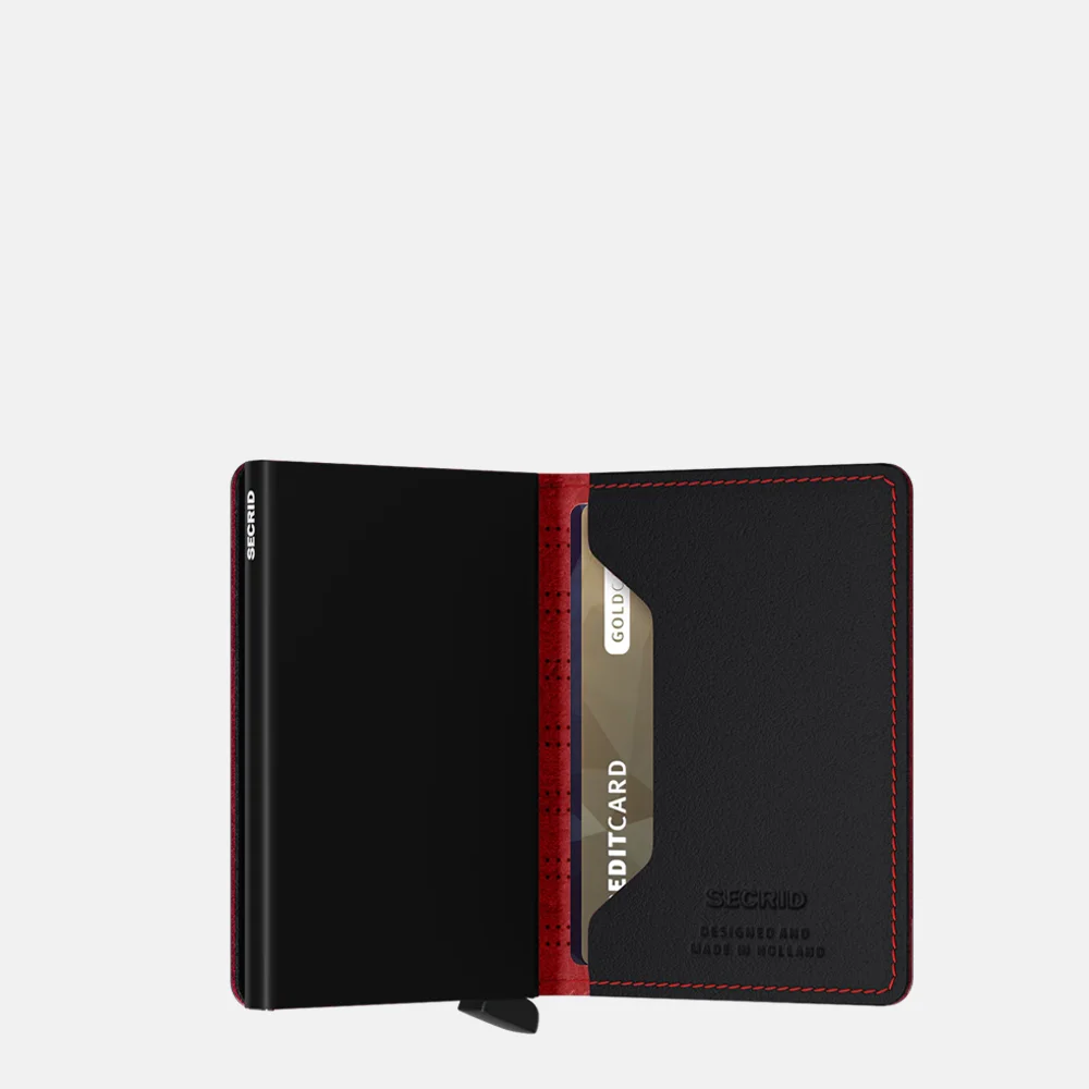 Secrid Slimwallet pasjeshouder fuel black-red | 021541-Zwart