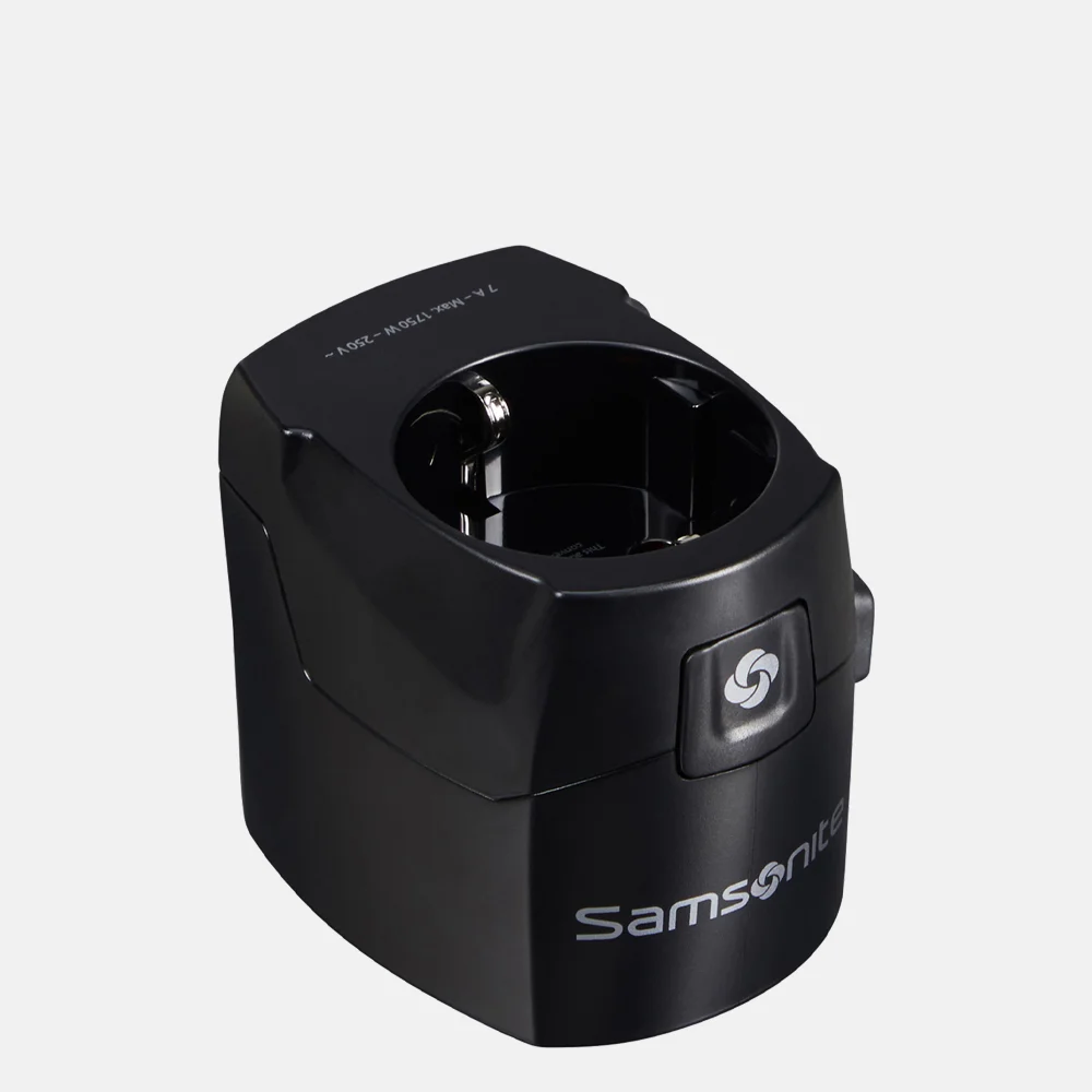 Samsonite World Adaptor Pro 3 + USB black | 019742-Zwart