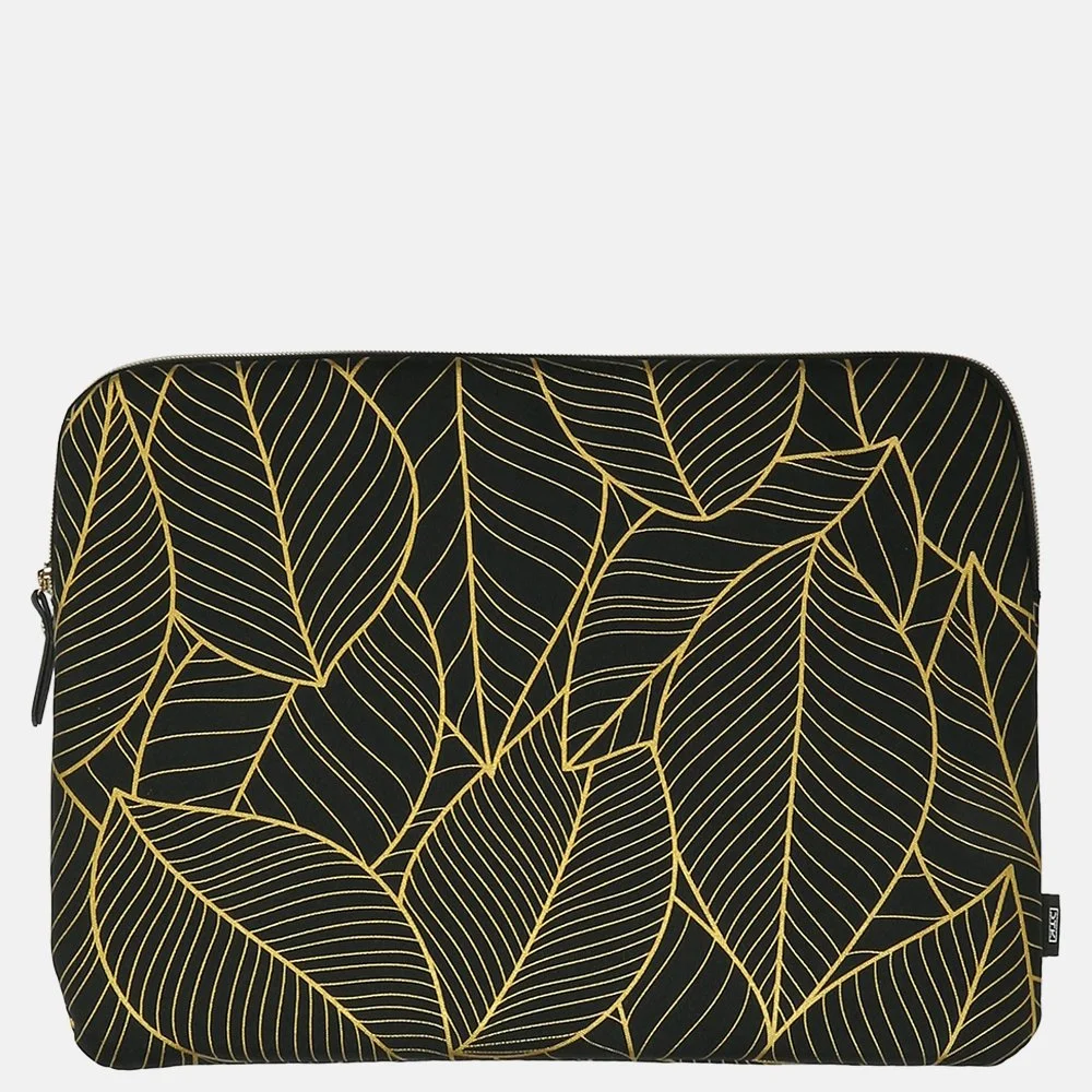 Duifhuizen laptophoes 15 inch zwart goud blad | 017276-Goud
