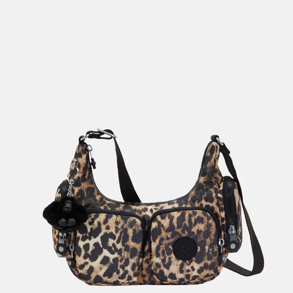 Kipling Rikka crossbody tas S wild leopard | 024095-Bruin