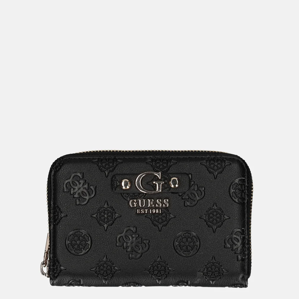 Guess Gerty SLG ziparound portemonnee M black | 022144-Zwart