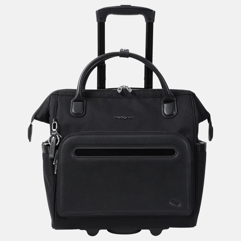 Hedgren business trolley 15 inch black | 022349-Zwart